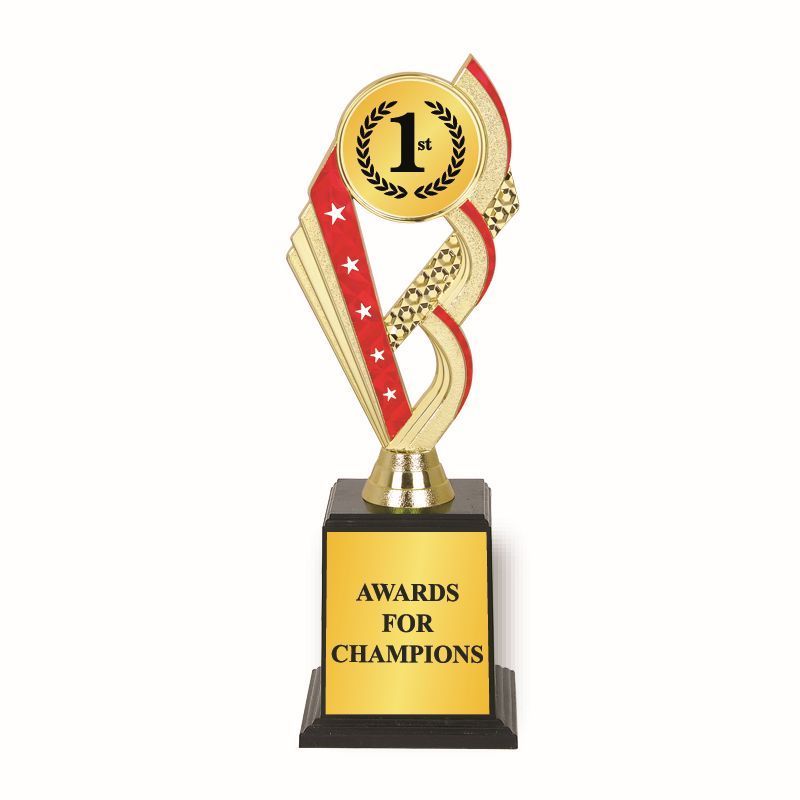 Economy Trophy 19535 Gold Red - YL Trophy & Gift